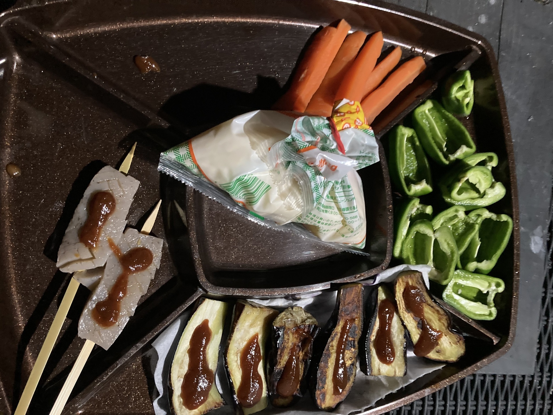 田楽＋海鮮による肉を用いないBBQ: 美湯と美食 この世の極楽